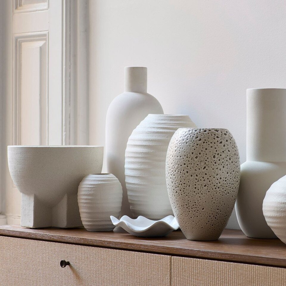 Form Studies Ceramic Footed Planters - West Elm Australia